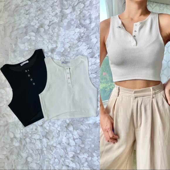 Zara | Tops | Nwot Zara Crop Tank Tops Bundle Of 2 | Poshmark